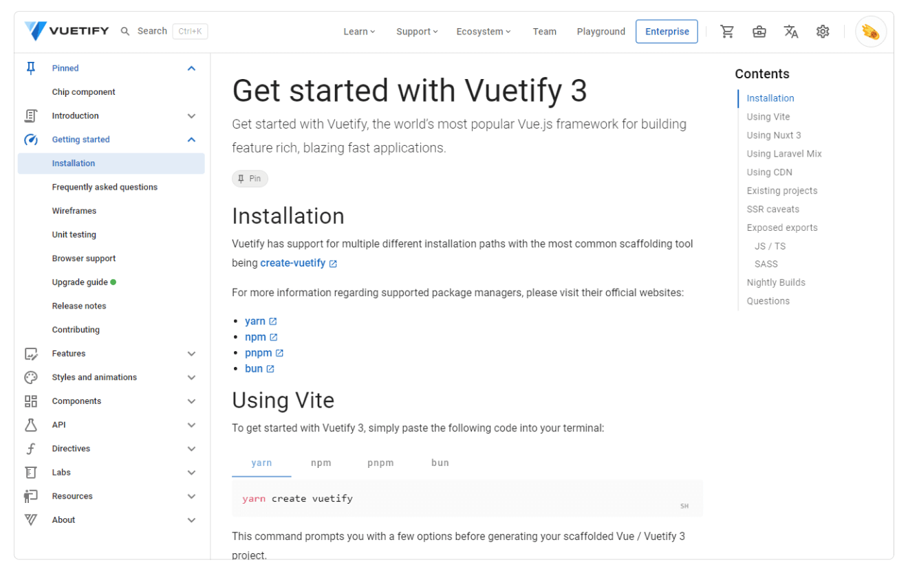 Vuetify Snips — Official Vuetify UI Snippets